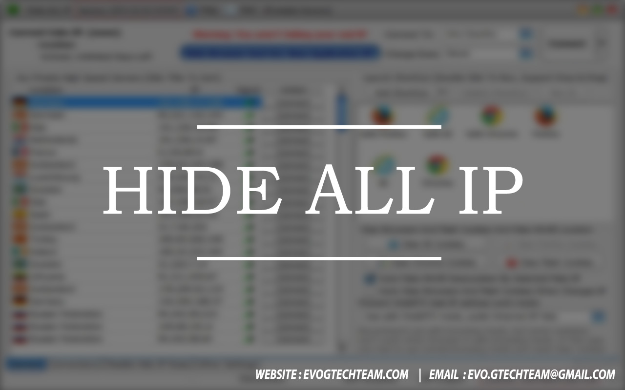 Hide All IP下载 | 网络安全软件 - Evo. G Tech Team 电脑技术网 | 网络安全，黑客技术，电脑技术，软件共享